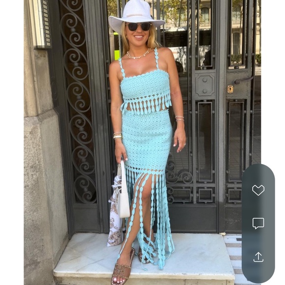 SAYLOR | Dresses | Saylor Elie Set In Aqua | Poshmark